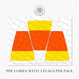 Candy Corn Banner: Candy Corn Decorations, Halloween Garland, Halloween ...