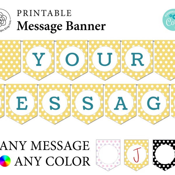 Polka Dot Banner - Etsy
