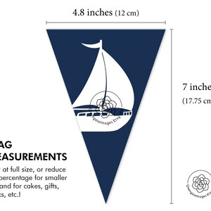 Nautical Bunting - Printable Nautical Party Decor, Sailboat Anchor ...