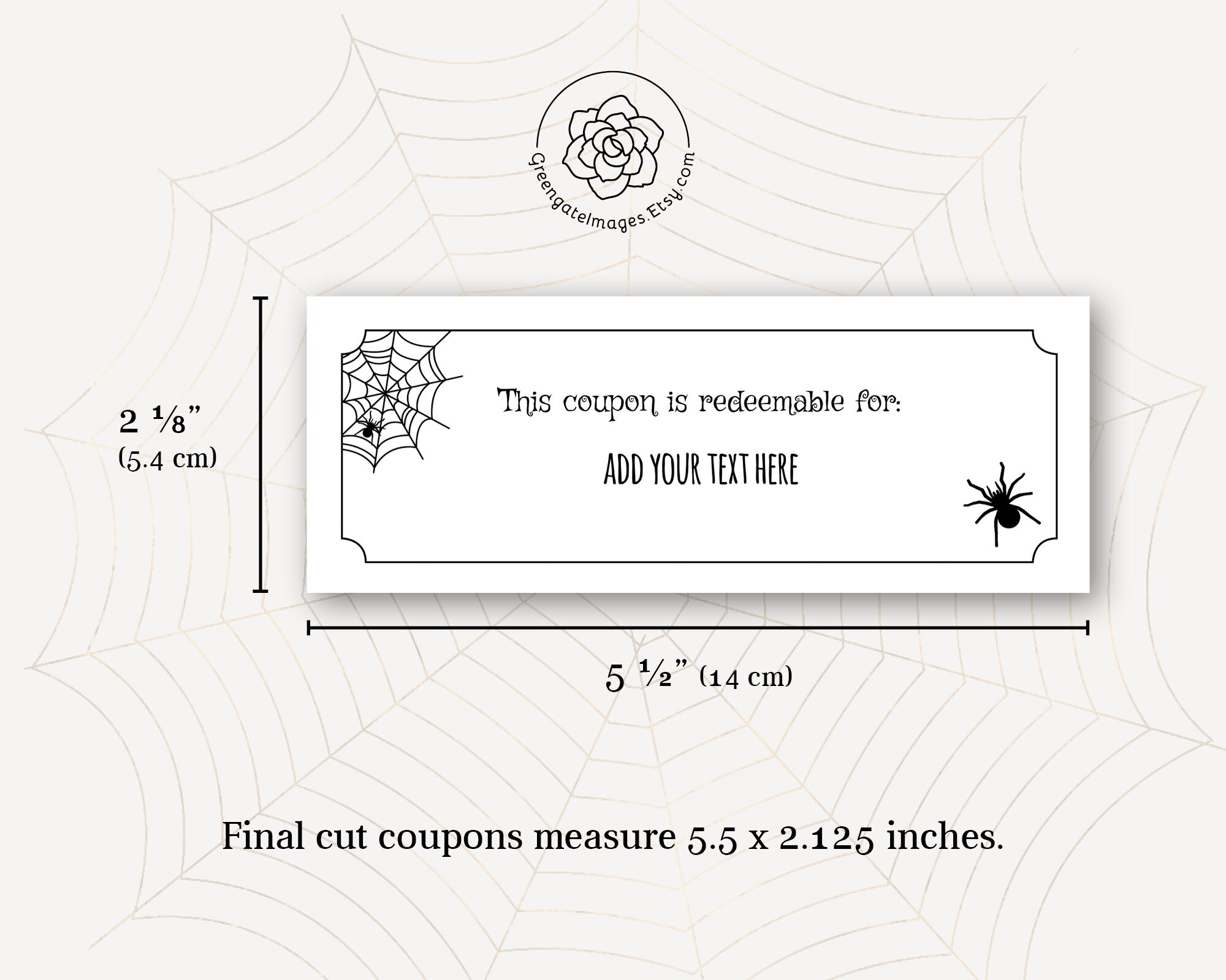 Halloween Coupon Template: Printable Coupon Book, Editable Coupons, Diy ...
