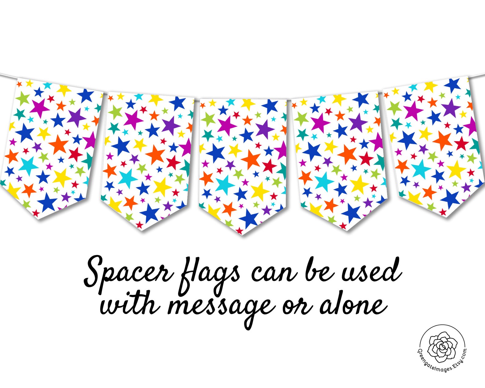 Birthday Banner Printable Bunting Custom Message Letter | Etsy