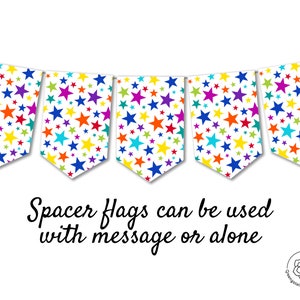 Birthday Banner - Printable Bunting, Custom Message, Letter Banner ...