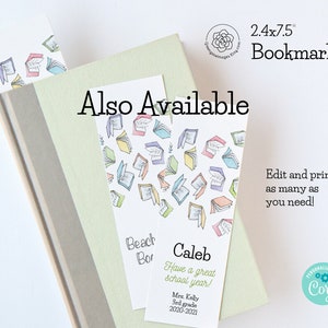 Sign Template - Editable Corjl, 8.5x11" Sign, Book Sign, Letter Size ...