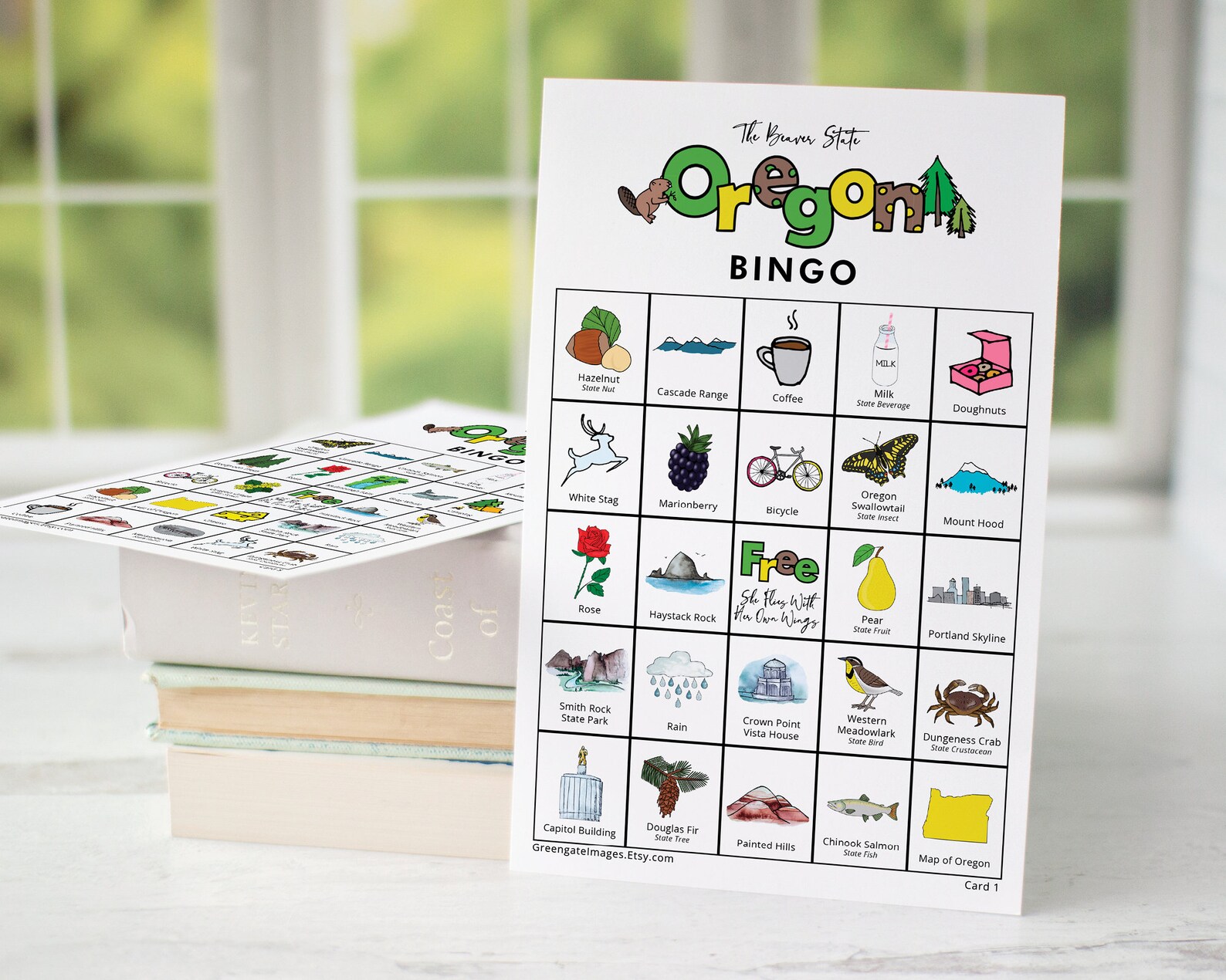 Oregon Bingo Cards: Printable Bingo Cards 50 Cards Senior - Etsy