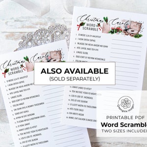 Holiday Sweets Word Scramble - PRINTABLE Downloadable Activity. Word ...