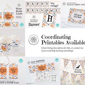 Halloween Cupcake Wrappers - Printable Cupcake Wraps, Peach Pumpkins ...