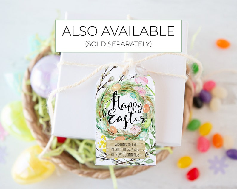 Easter / Spring Gift Tags Printable Gift Tags Editable - Etsy