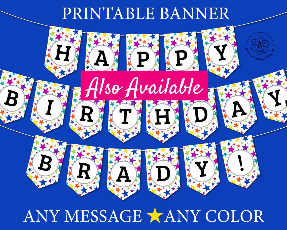 Editable Birthday Sign Editable Corjl 8.5x11 Inch Custom | Etsy