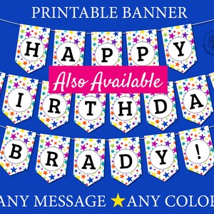 Editable Birthday Sign Editable Corjl 8.5x11 Inch Custom | Etsy