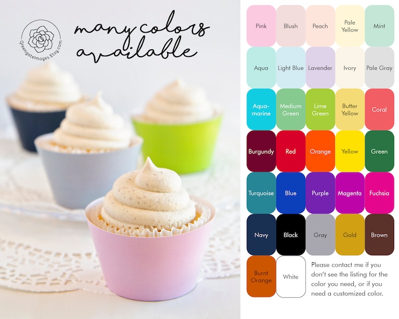 Navy Blue Cupcake Wrapper Printable Instant Download - Etsy