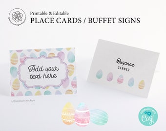 Easter Tent Cards - Etsy