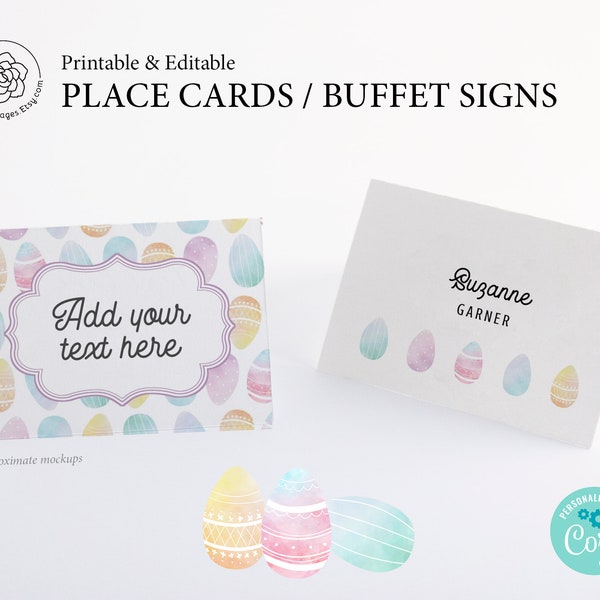 Easter Table Cards - Etsy