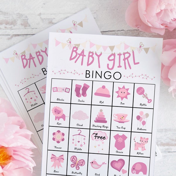 Baby Shower Bingo - Etsy