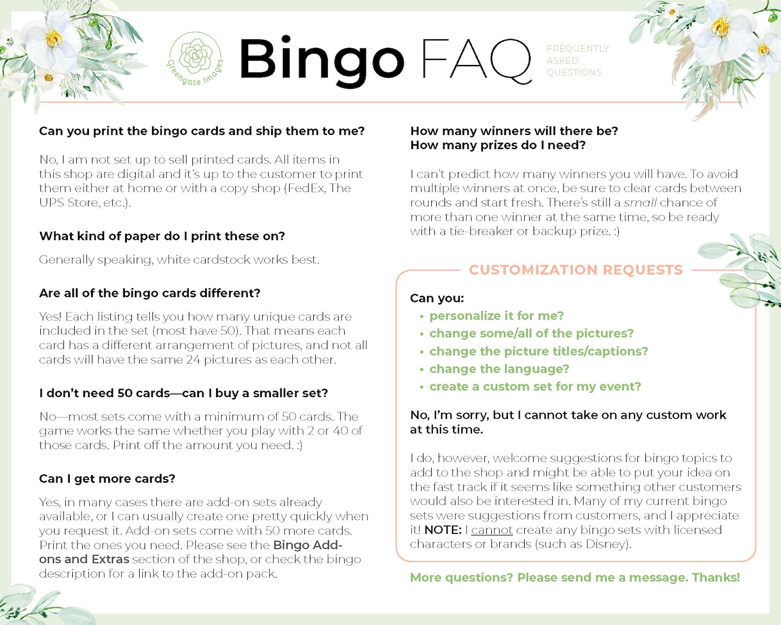 Woodland/forest Bingo 50 PRINTABLE Unique Cards Game Idea - Etsy