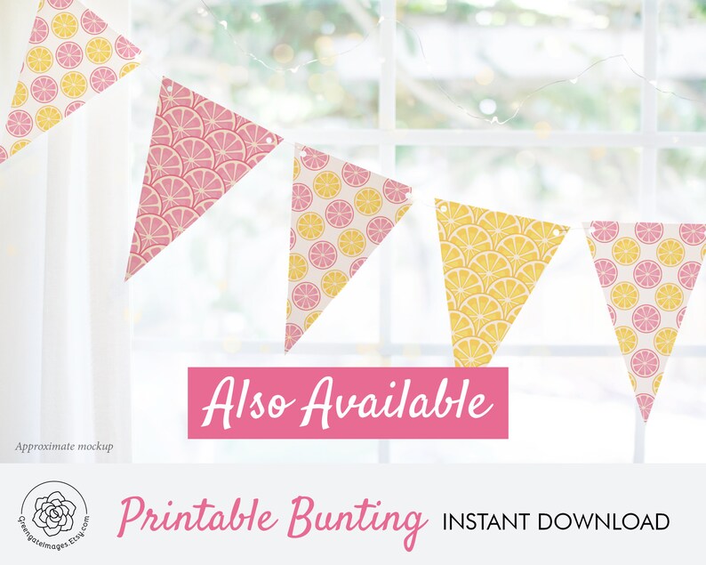 Pink Lemon Cupcake Wrappers Printable Cupcake Wraps Pink - Etsy