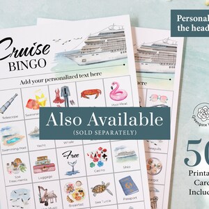 Travel Bingo: PRINTABLE 50 Cards, Bingo Pdf Party Ideas, Senior Citizen ...