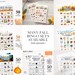 Fall Bingo Cards: Printable Bingo, 50 Cards, Fall Party Idea, Senior ...