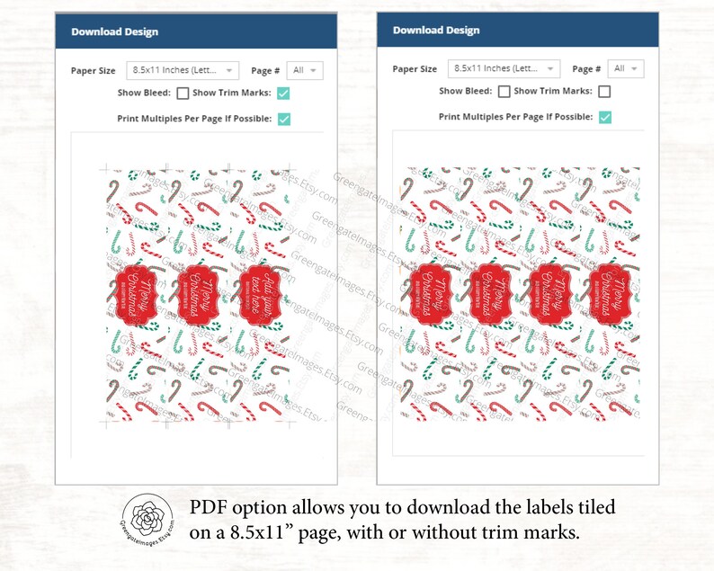 Christmas Water Bottle Label Printable Corjl Editable - Etsy
