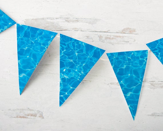 Swimming Pool Bunting PRINTABLE Decorations for Pool Party - Etsy