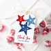Patriotic Gift Tag - Printable & Corjl Editable / Red Blue Stars Gift ...