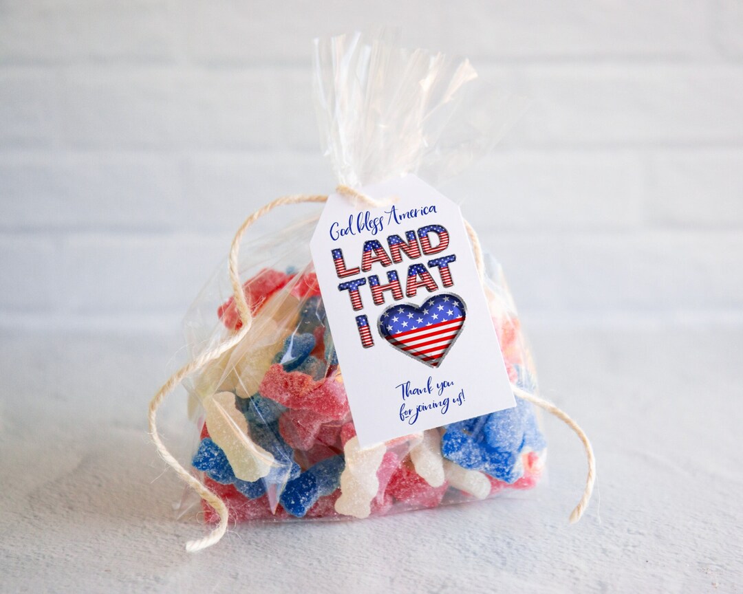 Land That I Love Patriotic Gift Tag Template - Printable & Corjl ...