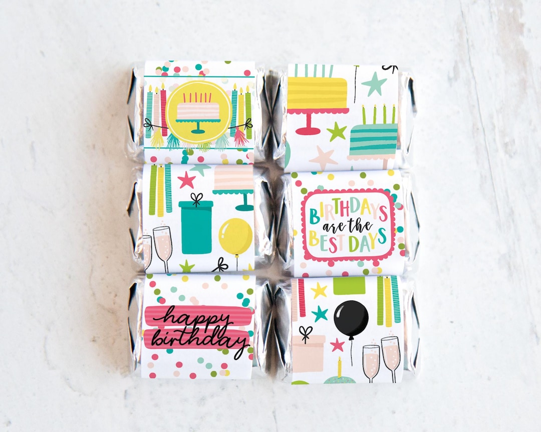 Birthday Nugget Wrappers - PRINTABLE Instant Download Labels for ...
