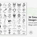 Easter Bingo Cards: Printable Bingo Cards Black and White 50 - Etsy