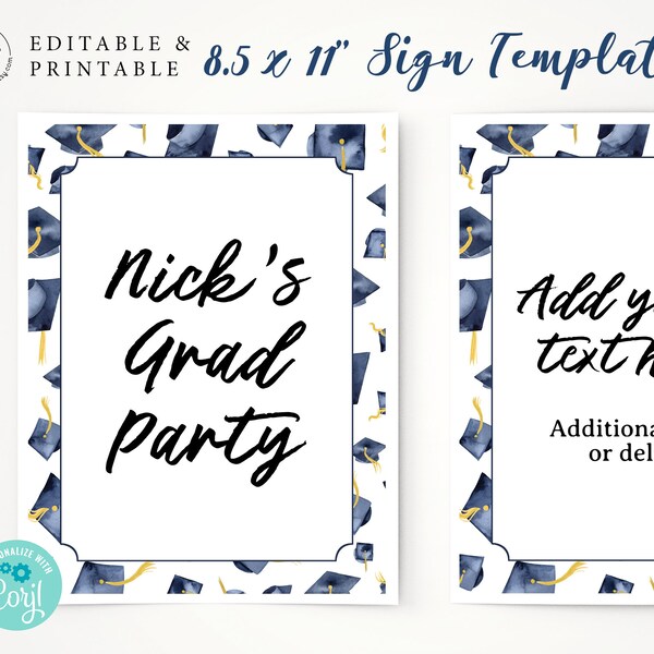 Navy Blue Graduation Caps - Etsy