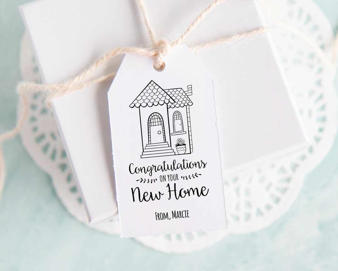 Housewarming Gift Tag - Printable Gift Tag, Editable Corjl, Favor Bag ...