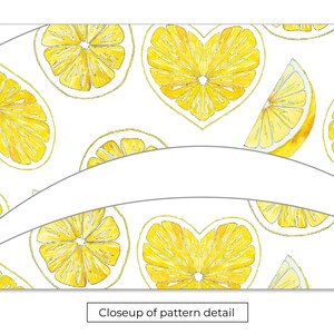 Lemon Heart Cupcake Wrapper PRINTABLE Instant Digital Download PDF ...