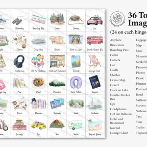 Travel Bingo: PRINTABLE 50 Cards, Bingo Pdf Party Ideas, Senior Citizen ...