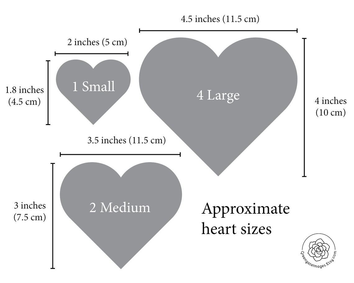 Heart Garland - Printable Hearts, Valentine's Idea, Party Decor, Heart ...