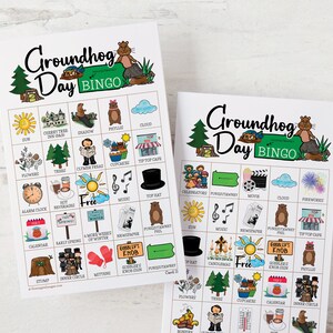 Groundhog Day Bingo - 50 PRINTABLE Unique Cards. Instant Digital ...