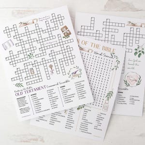 Books of the Bible Activities - PRINTABLE Instant Download Pdfs. Word ...