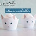 Black Cat Cupcake Wrappers - PRINTABLE Halloween Cupcake Wrappers, Cute ...
