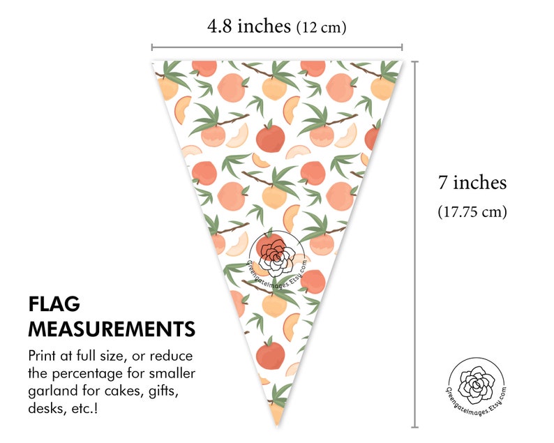 Peach Printable Banner Peach Party Decorations Sweet as a - Etsy