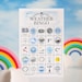 Weather Bingo Cards: Printable Bingo Cards, 50 Cards, Kids Game ...