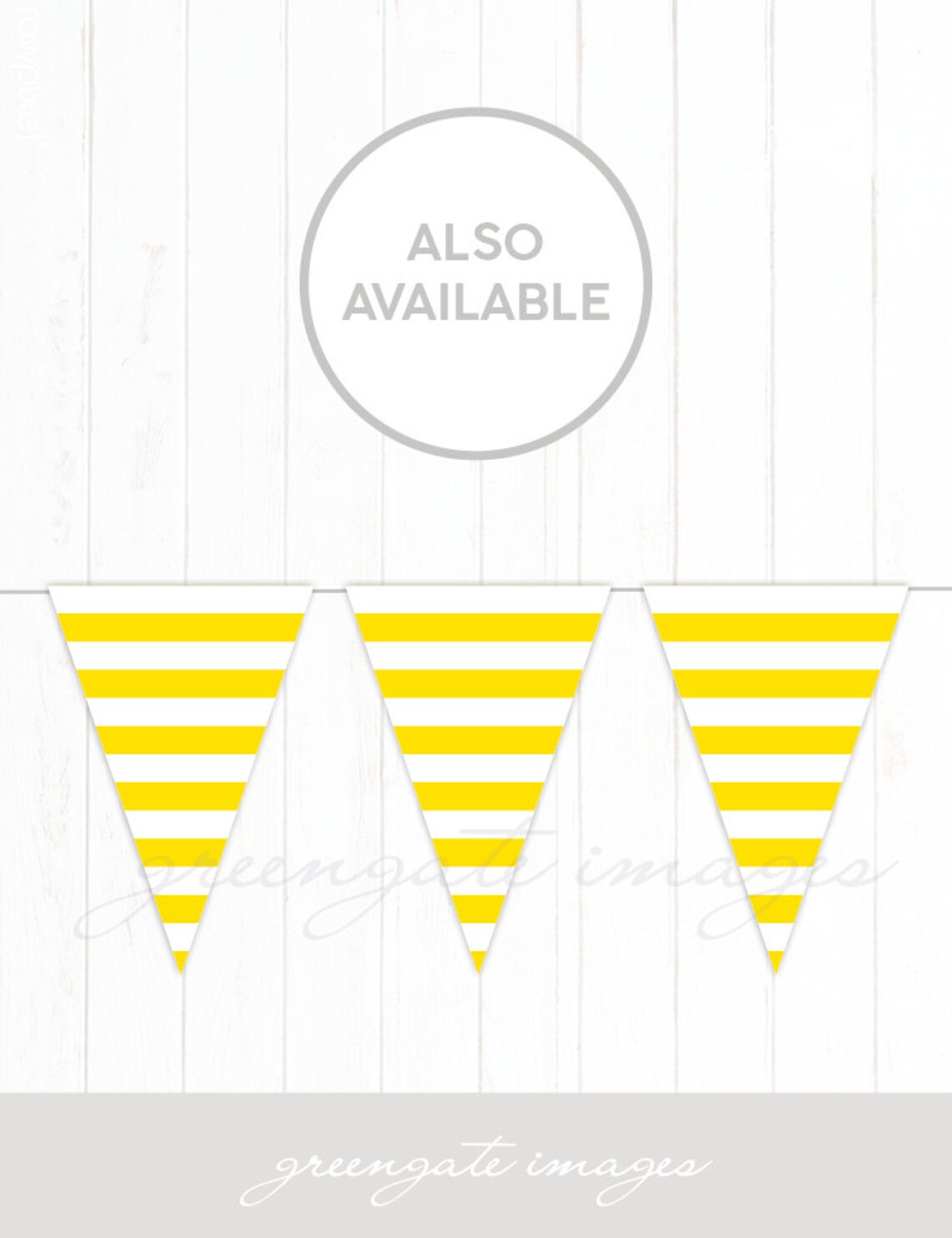 Yellow Striped Printable Cupcake Wrapper instant digital | Etsy