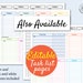 Printable List Paper - Editable List Page, Downloadable Shopping List ...