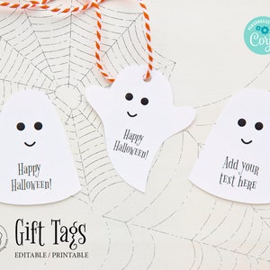 Halloween Ghost Gift Tags Printable Gift Tags Favor Tags - Etsy