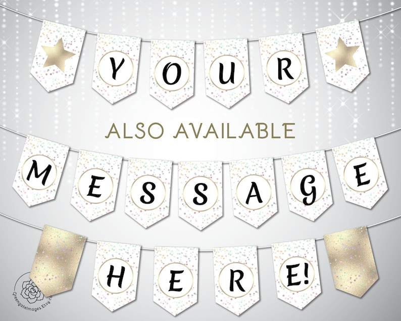 Personalized Letter Banner Message Banner Custom Message | Etsy