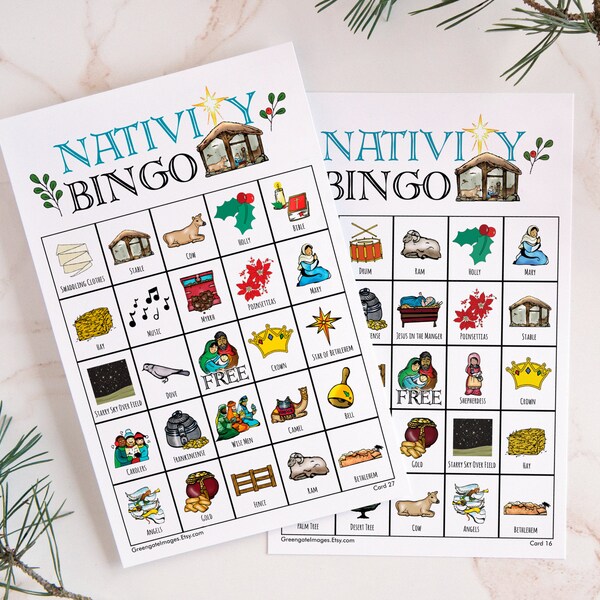 Nativity Bingo - Etsy
