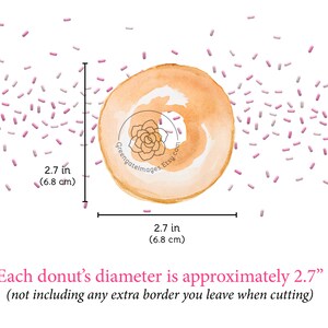 Donut Gift Tags Printable Gift Tag, Editable Corjl, Favor Bag Tag, Hang ...