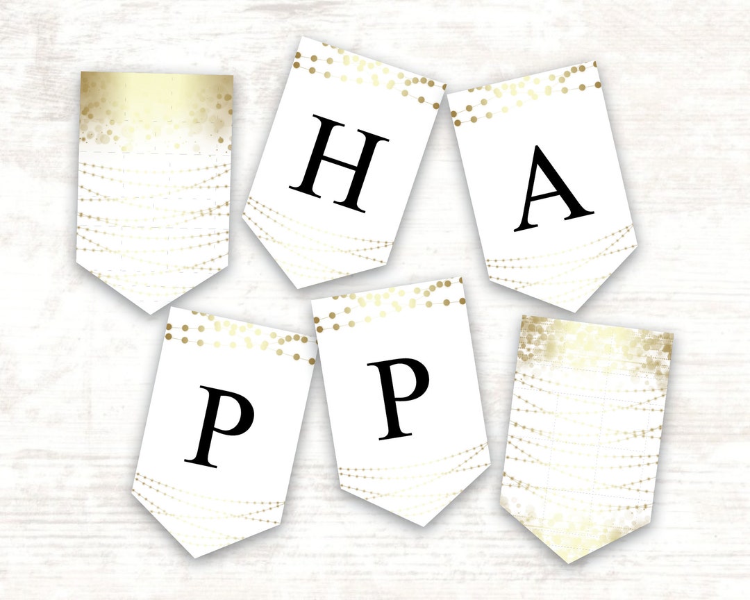 Personalized Letter Banner - Message Banner, Custom Message, Editable ...