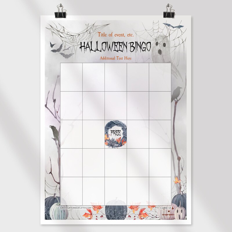 Halloween Bingo - Etsy