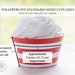 Red Striped Printable Cupcake Wrapper Instant Digital - Etsy