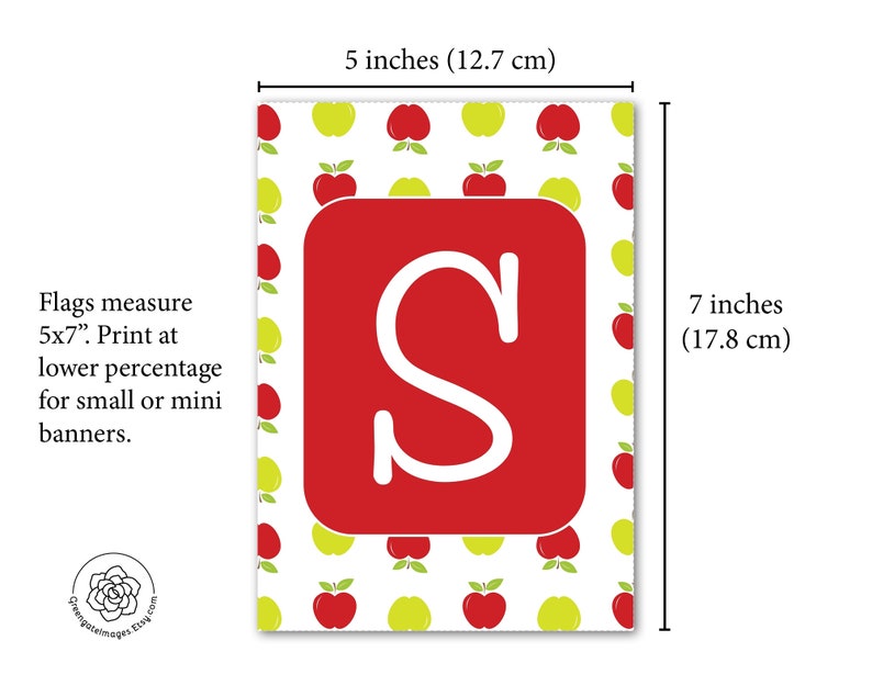 Apple Message Banner: PRINTABLE Teacher Name Bunting Edit - Etsy