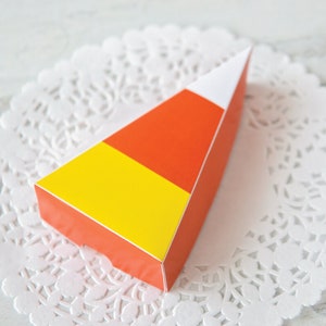 Candy Corn Halloween Favor Box PRINTABLE PDF - Cute Simple Design ...
