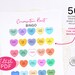 Conversation Heart Bingo Template: 50 Cards Printable Pdf, Editable ...