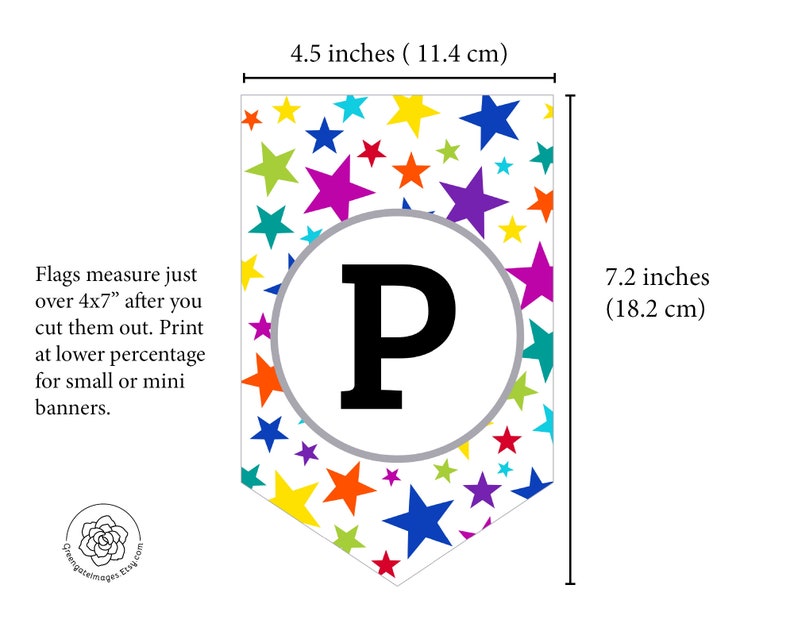 Birthday Banner - Printable Bunting, Custom Message, Letter Banner ...